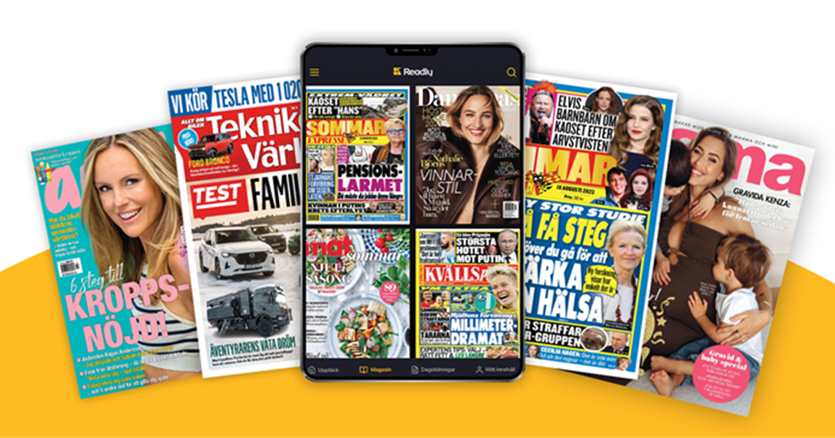 Bonniers titlar tillbaka på Readly